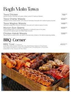 Bagh Restaurant Lahore Menu & Prices – Home Foodies