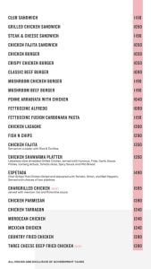 Del Frio Restaurant Karachi Menu & Prices – Home Foodies